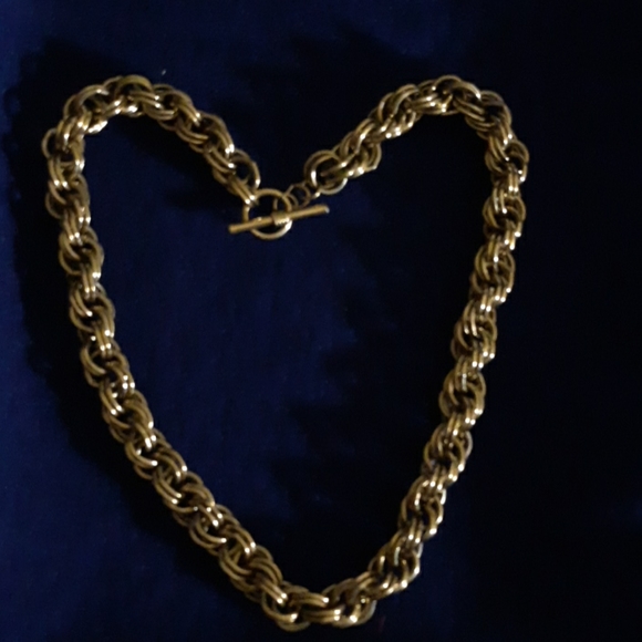 Avon | Jewelry | Avon Vintage Gold Tone Link Toggle Chain Necklace ...